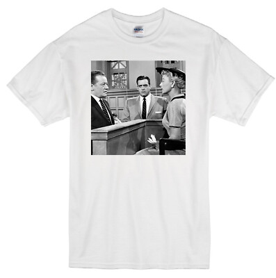 PERRY MASON HAMILTON BURGER RAYMOND BURR ATTORNEY LAWYER RETRO TV WHITE ...
