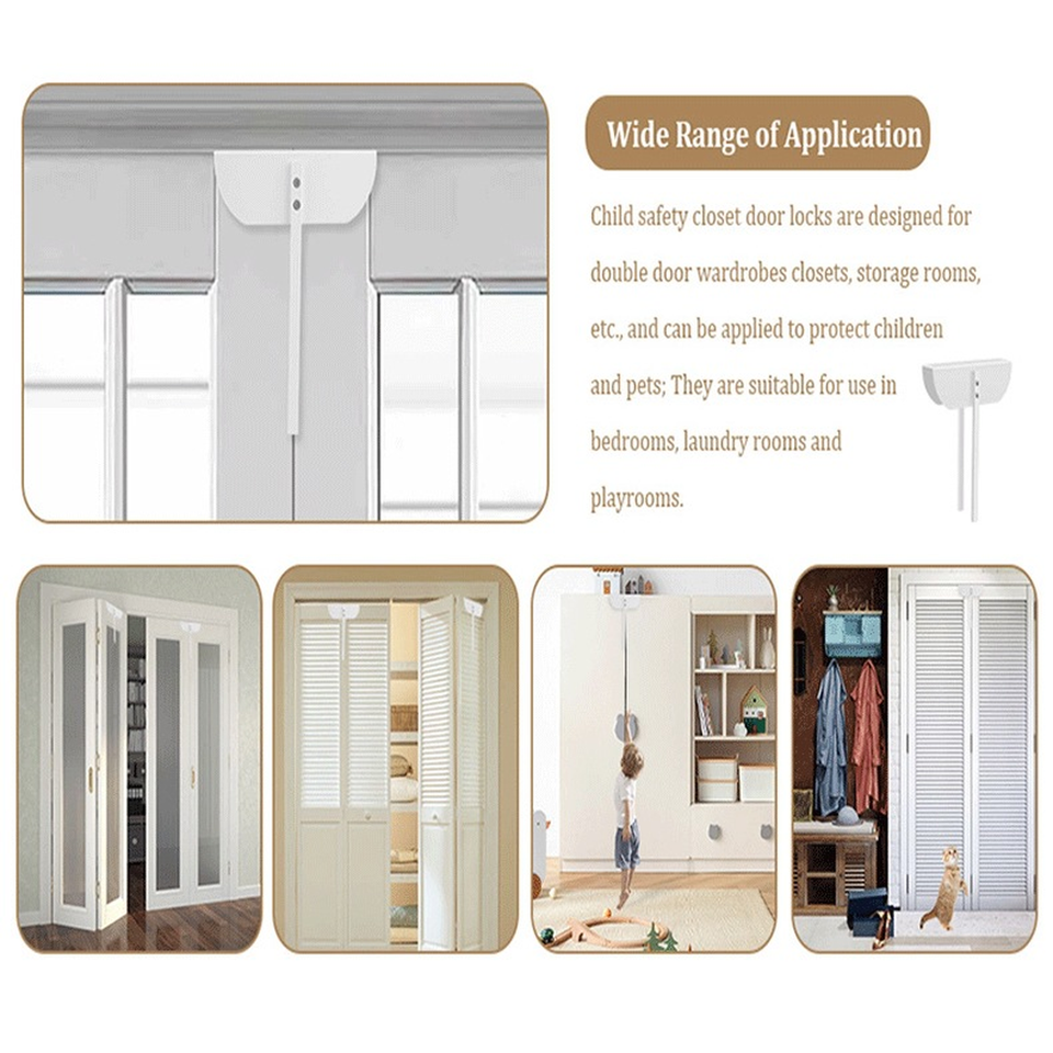 For Bi-fold Doors Bi-fold Door Lock Center Mount Lock Double-sided ...