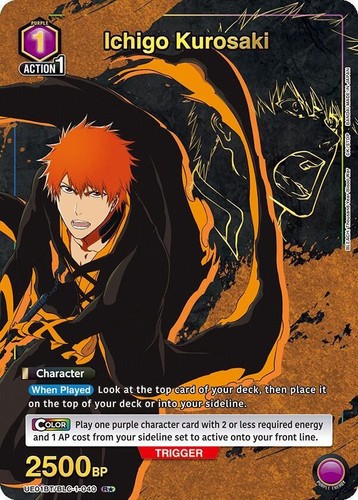 UNION ARENA BLEACH Ichigo Kurosaki ALT ART RARE 1 Star UE01BT/BLC-1-040 ...