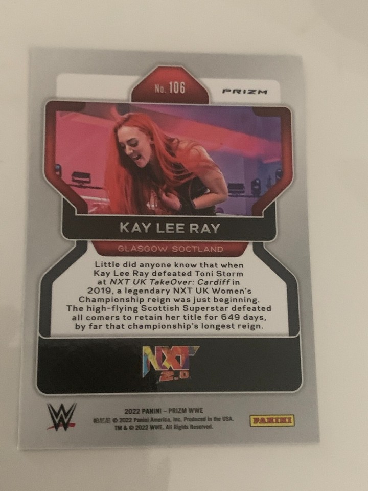 KAY LEE RAY #106 - 2022 PANINI WWE PRIZM - RED WAVE PARALLEL | eBay