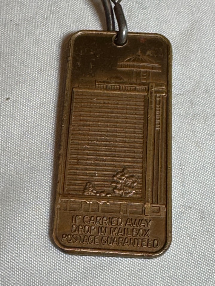 Vintage Regency Hyatt House Hotel Brass Room Key & Fob #811 Atlanta ...