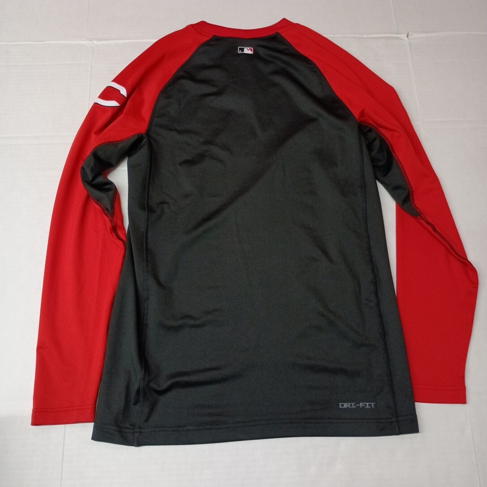 Nike Authentic Collection Cincinnati Reds Long Sleeve Raglan Shirt M ...