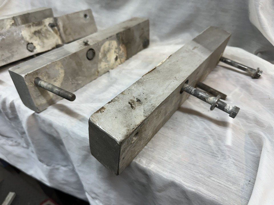 5” Outboard Boat Motor Mount Vertical Transom Riser Extension Set Of 2 ...