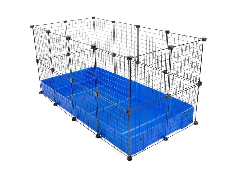 C&C indoor 2x5 grid rabbit cage, new, large, modular, easy access, fast ...
