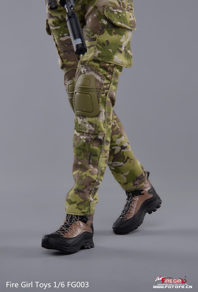 1/6 Female Tactical Military Combat Uniform for 12" figure worldbox ...