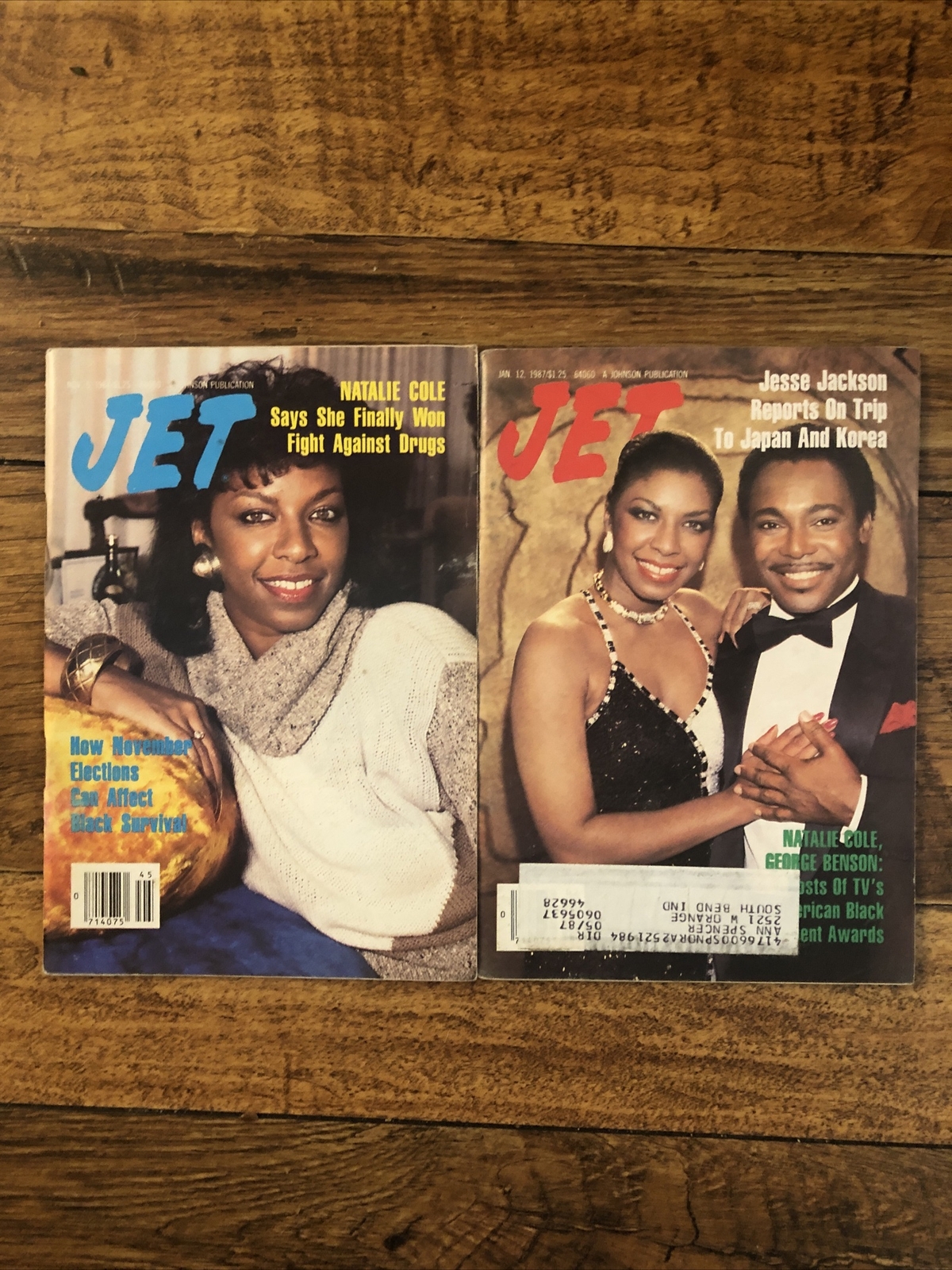 Natalie Cole 1975-2008 JET Magazine Lot of 14 Nat King Cole, Marvin ...