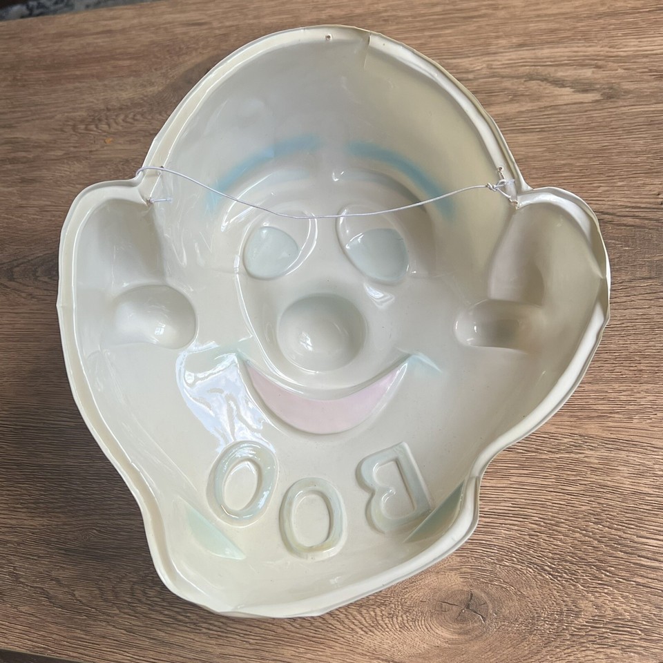 vintage plastic Halloween BOO mask ghost costume | eBay