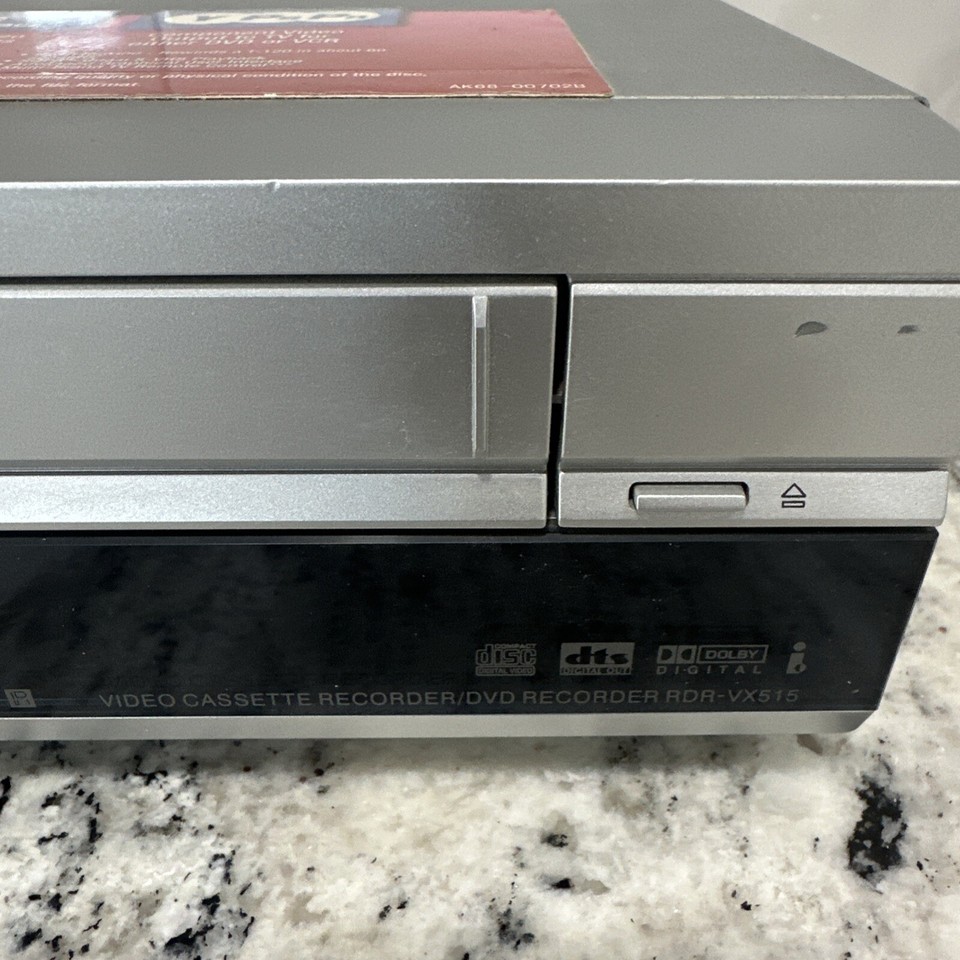 Sony RDR-VX515 DVD Recorder VHS VCR Combo Player w/Remote & A/V Cable ...