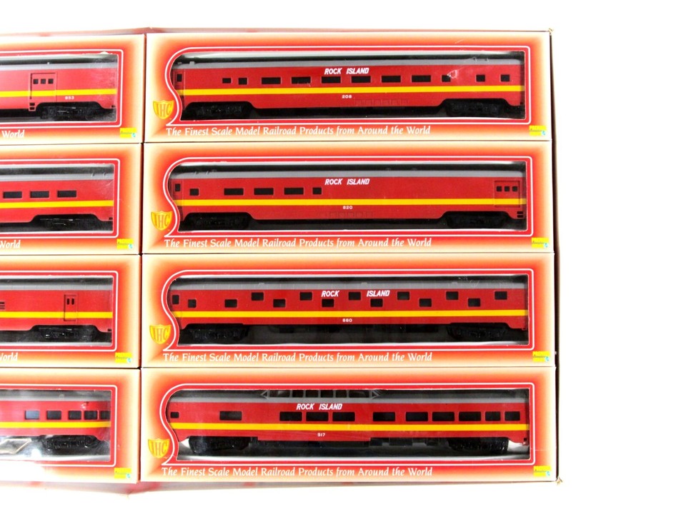 HO Scale ***ROCK ISLAND*** Lightweight Passenger Car 8-Pack Set ...