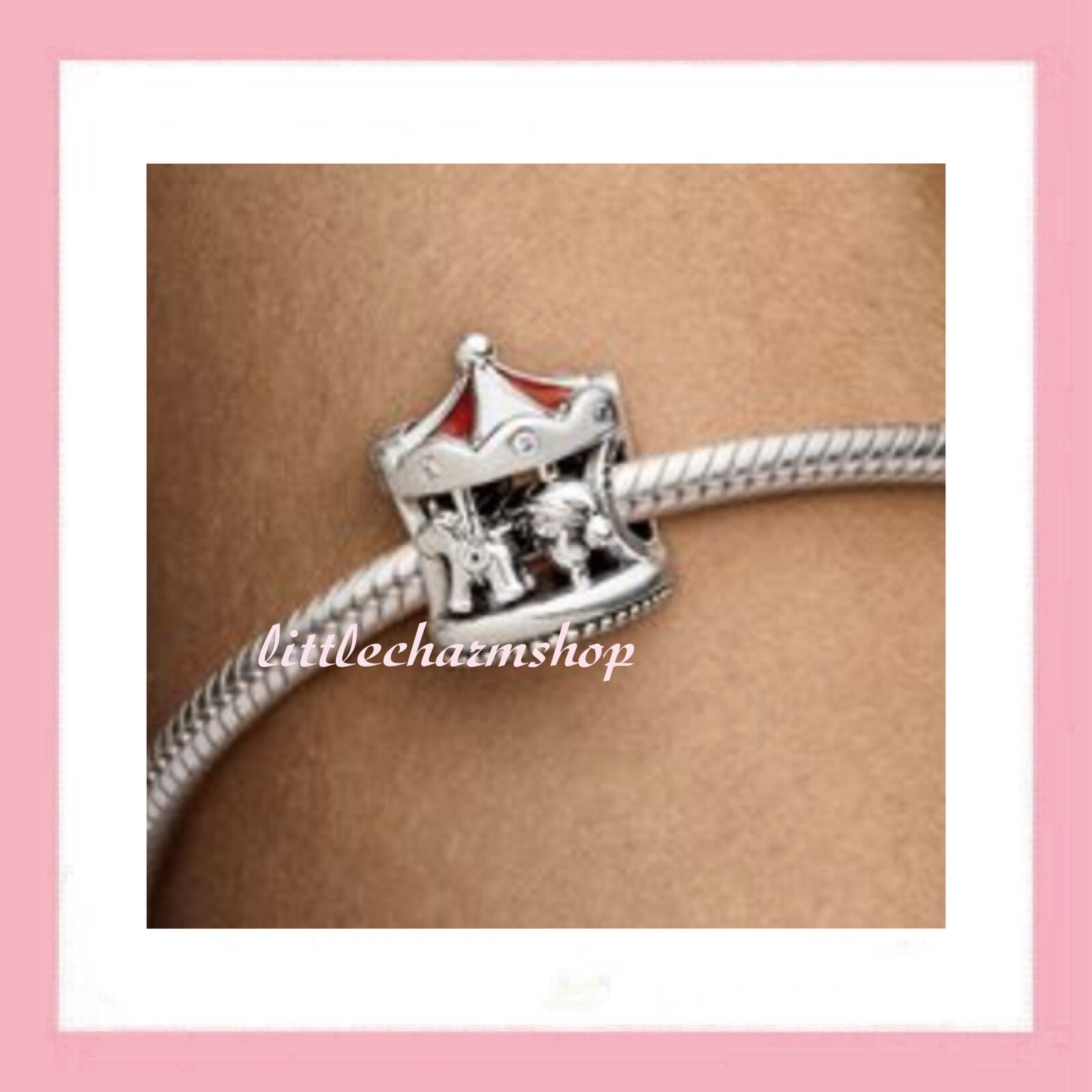 NEW Authentic Genuine PANDORA Christmas Carousel Charm - 798435C01 ...
