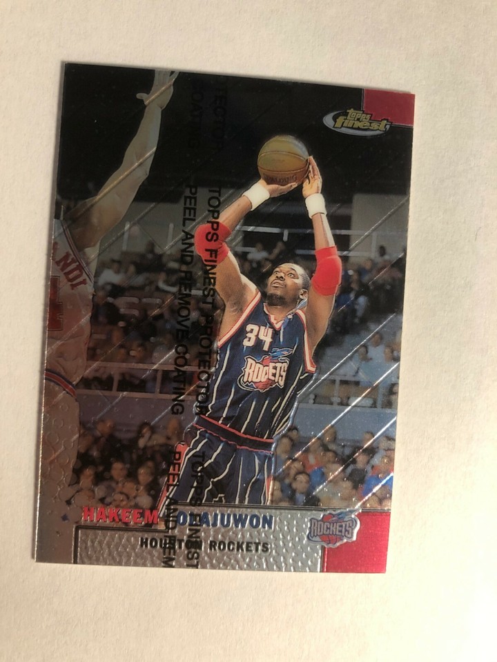 1999 HAKEEM OLAJUWON Topps Finest # 29 Basketball Card Made in USA | eBay