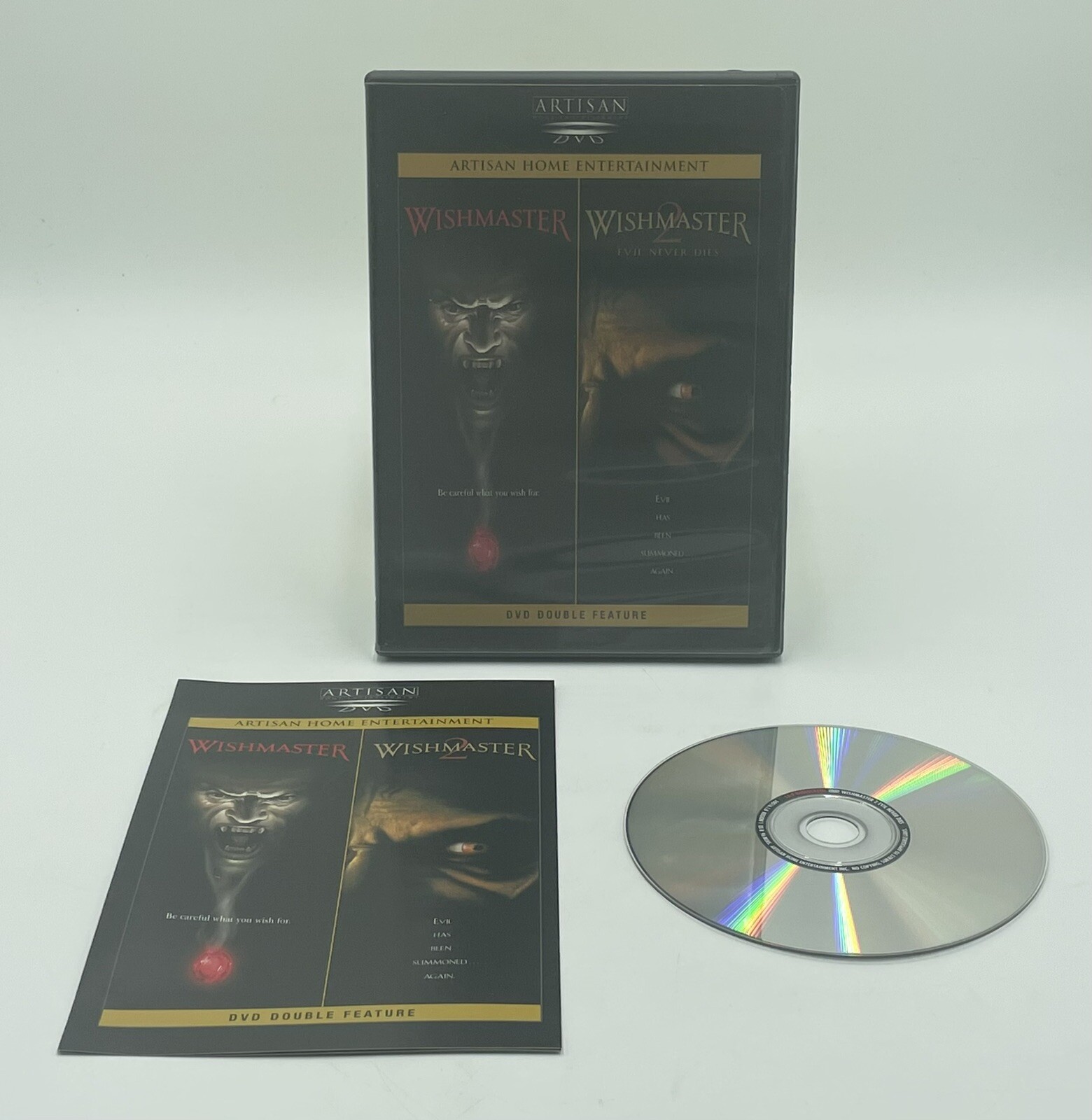 Wishmaster and Wishmaster 2 (DVD 1999) Double Feature Horror Movie ...