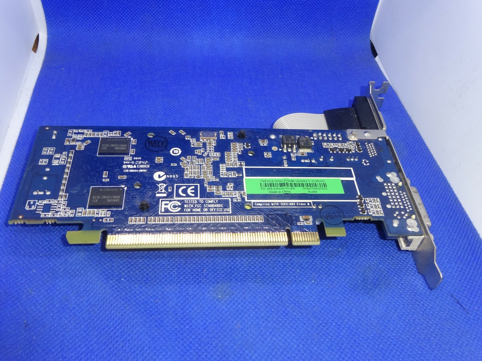 PC PARTNER GeFORCE G100 256MB DDR2 PCI-E GRAFIKKARTE VGA DVI HDMI # ...