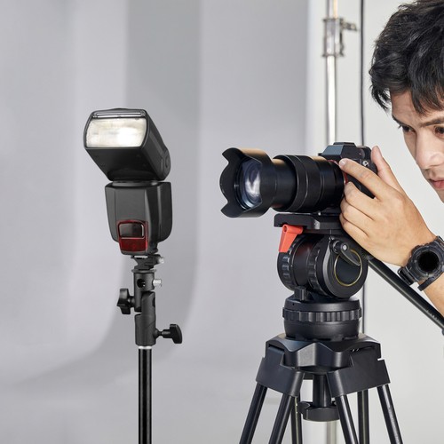 Flash Bracket Flashlight Mounting Brackets Photography Reflector | eBay