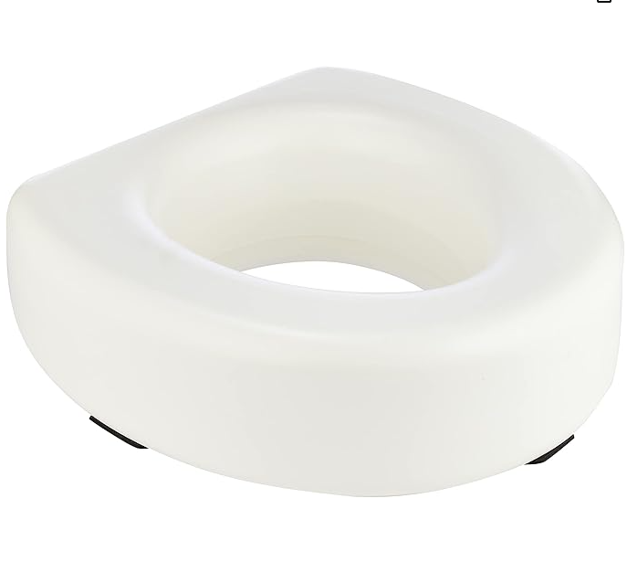 HealthSmart Enhanced Comfort 5" Raised (Round) Toilet Seat Risers for ...