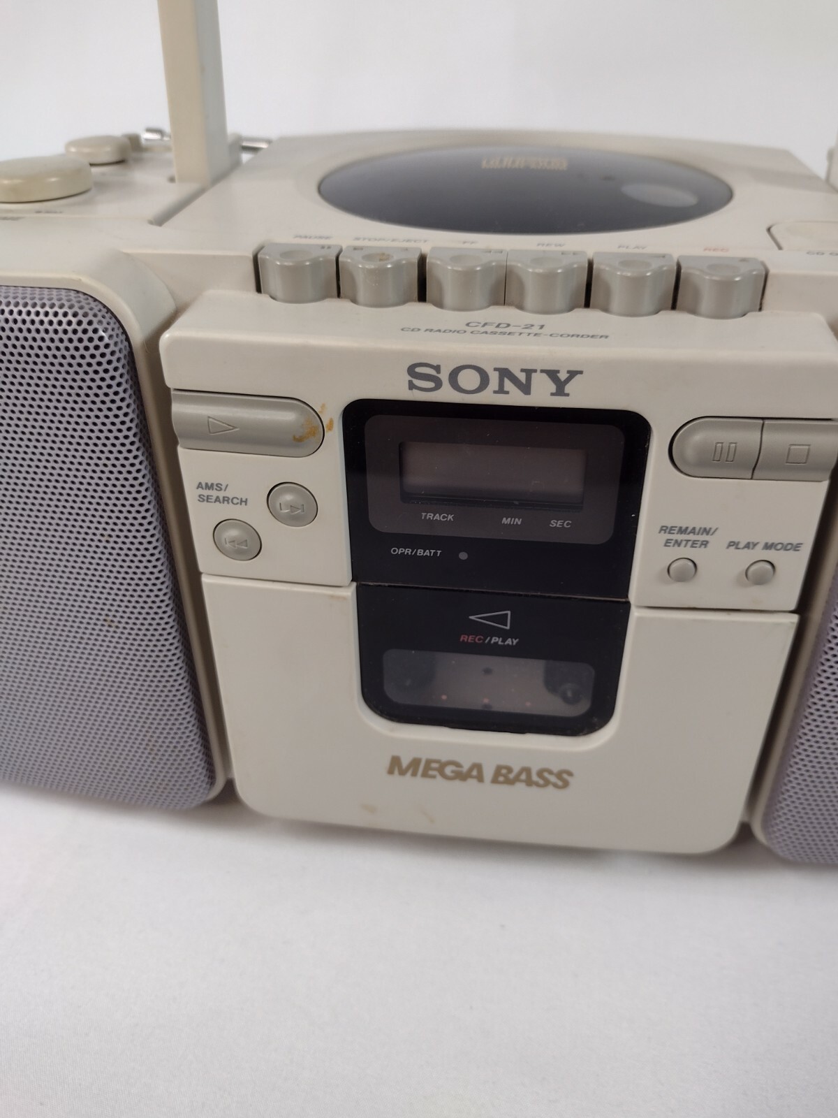 Sony CFD-21 AM/FM Radio CD Player Cassette-Corder Boombox | CD Player ...