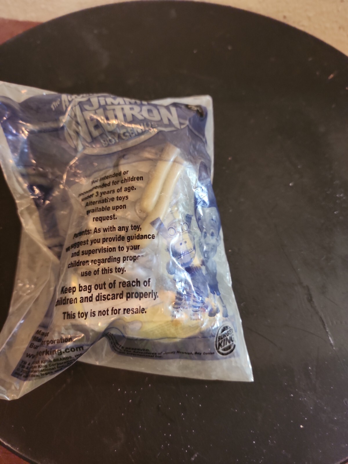 Jimmy Neutron Goddard Gota Blast Burger King Child's Toy Rocket Part ...