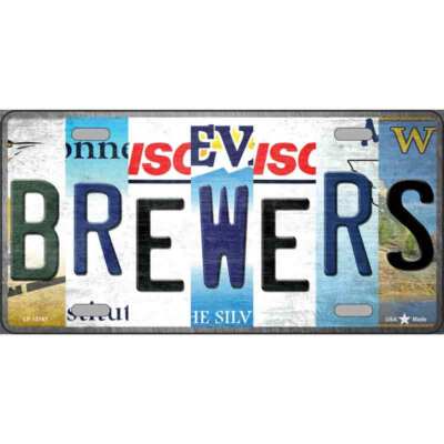 Brewers Strip Art Novelty Metal License Plate Tag Tag LP-13197 | eBay