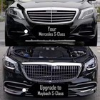 For Benz W222 S-Class 2014-17 Upgrade Maybach FACELIFT 2018-2023 Bumper ...