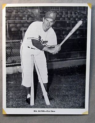 1956 - 1957 BILL GLYNN Seattle Rainiers Popcorn Card premium 8x10 PCL ...