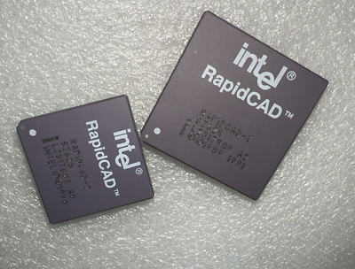 A pair of Intel RapidCAD vintage CPU collections. i386 and i387 for ...
