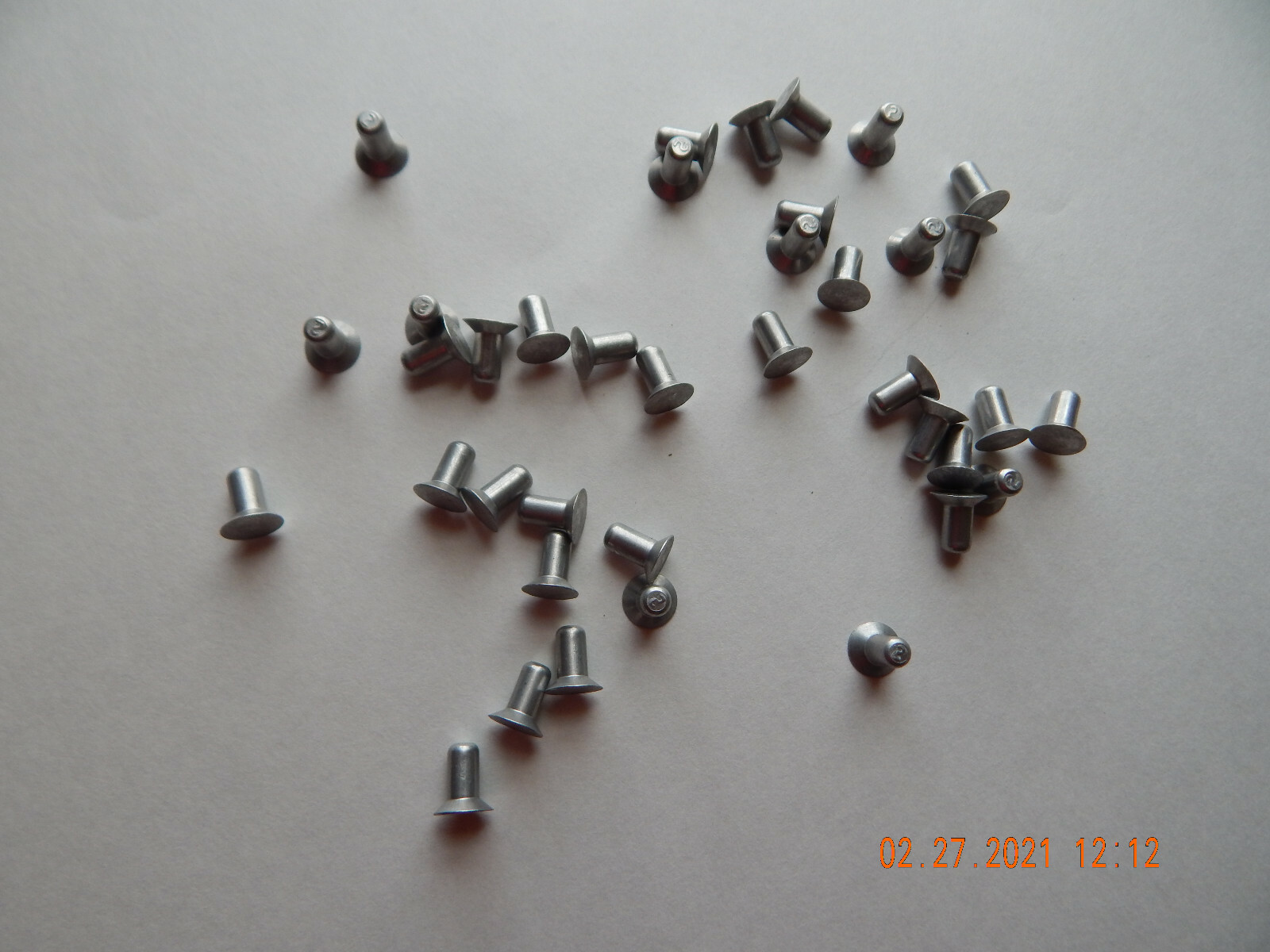SOLID ALUMINUM COUNTERSUNK RIVETS 3/16 x 3/8 40 PCS. NEW | eBay