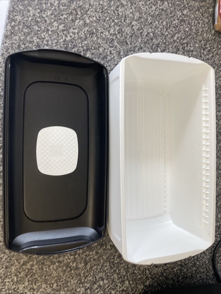 Tupperware Bread Bin /Bread Saver, Unused New Black-And-White | eBay UK