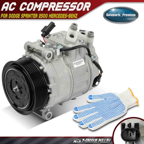 AC Compressor w/ Clutch for Dodge Sprinter 2500 07-09 Mercedes-Benz ...