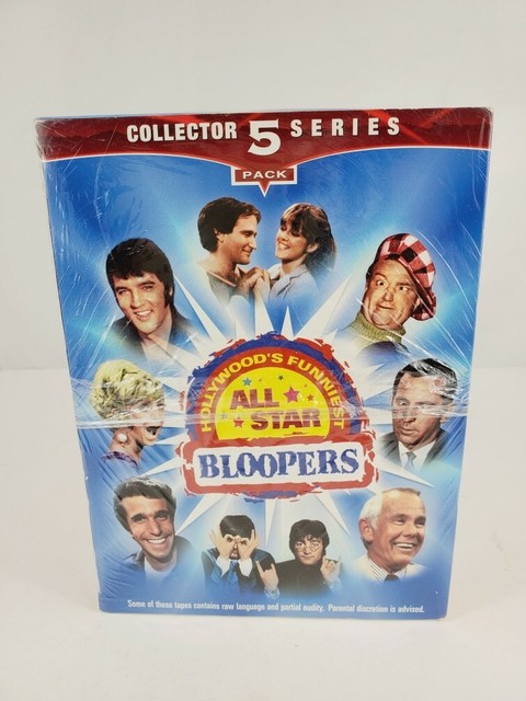 Hollywood’s Funniest All Star Bloopers 1999 Boxed Set of 5 VHS Movies ...