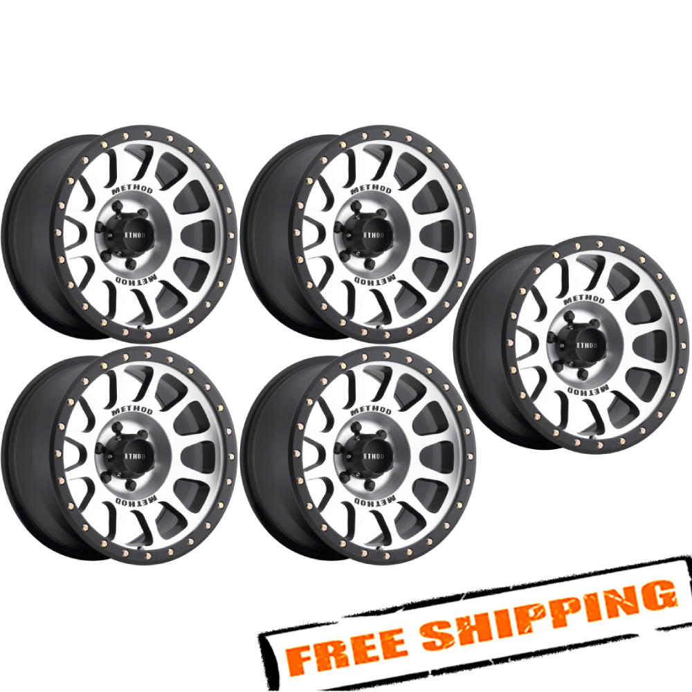 Method Race Set of 5 16x8 6x139.7 MR305 NV Machined Face/Matte Black ...