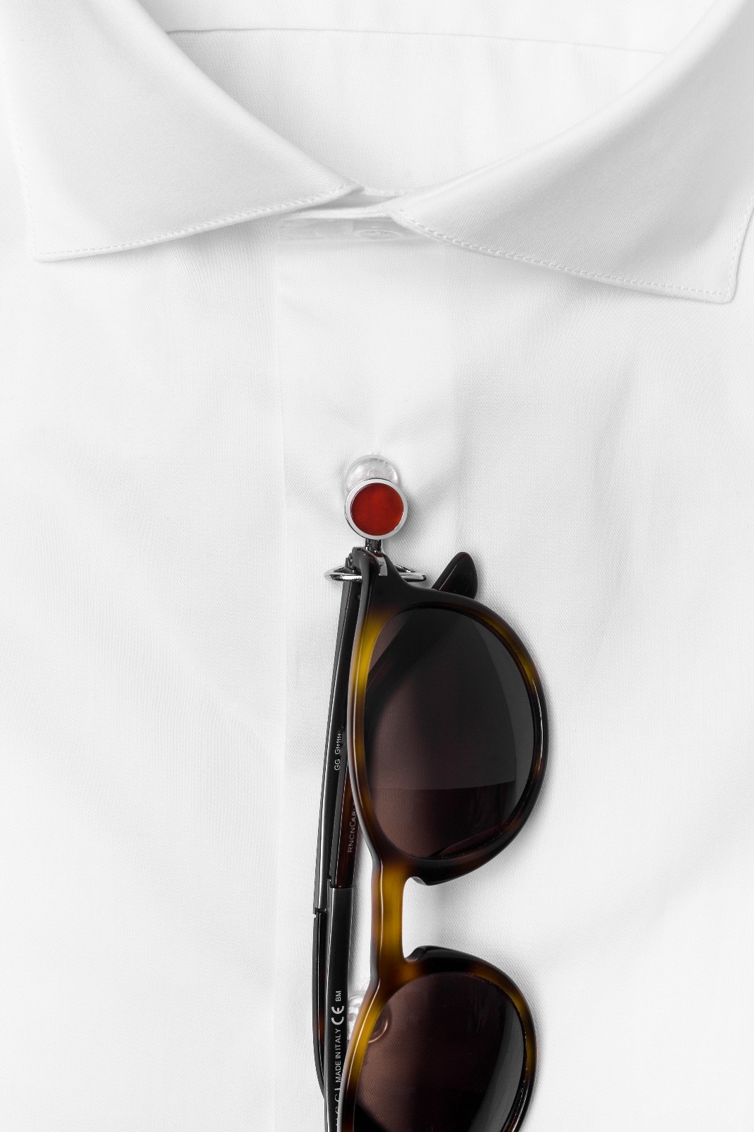 MAIORA SUNGLASSES GLASSES SHIRT CLIP UNIQUE MADE IN ITALY 925 STERLING ...