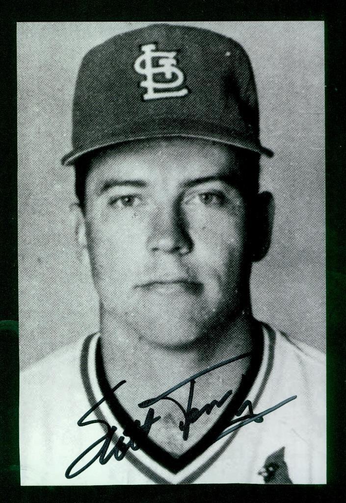 #1344, 4" x 6" Photo Card, Signed-Autographed, Scott Terry, Cardinals ...