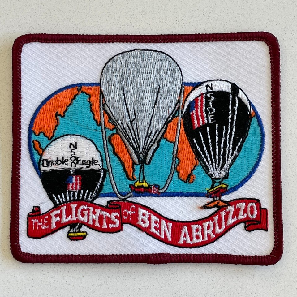 Mint Condition Flights of Ben Abruzzo Gas Balloon Patch 4 x 3.5 inches ...