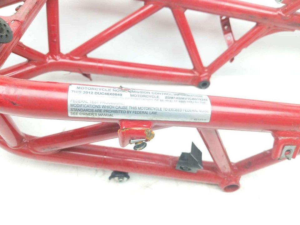 12 Ducati 848 Superbike EVO Main Frame Chassis STRAIGHT SLVG | eBay UK