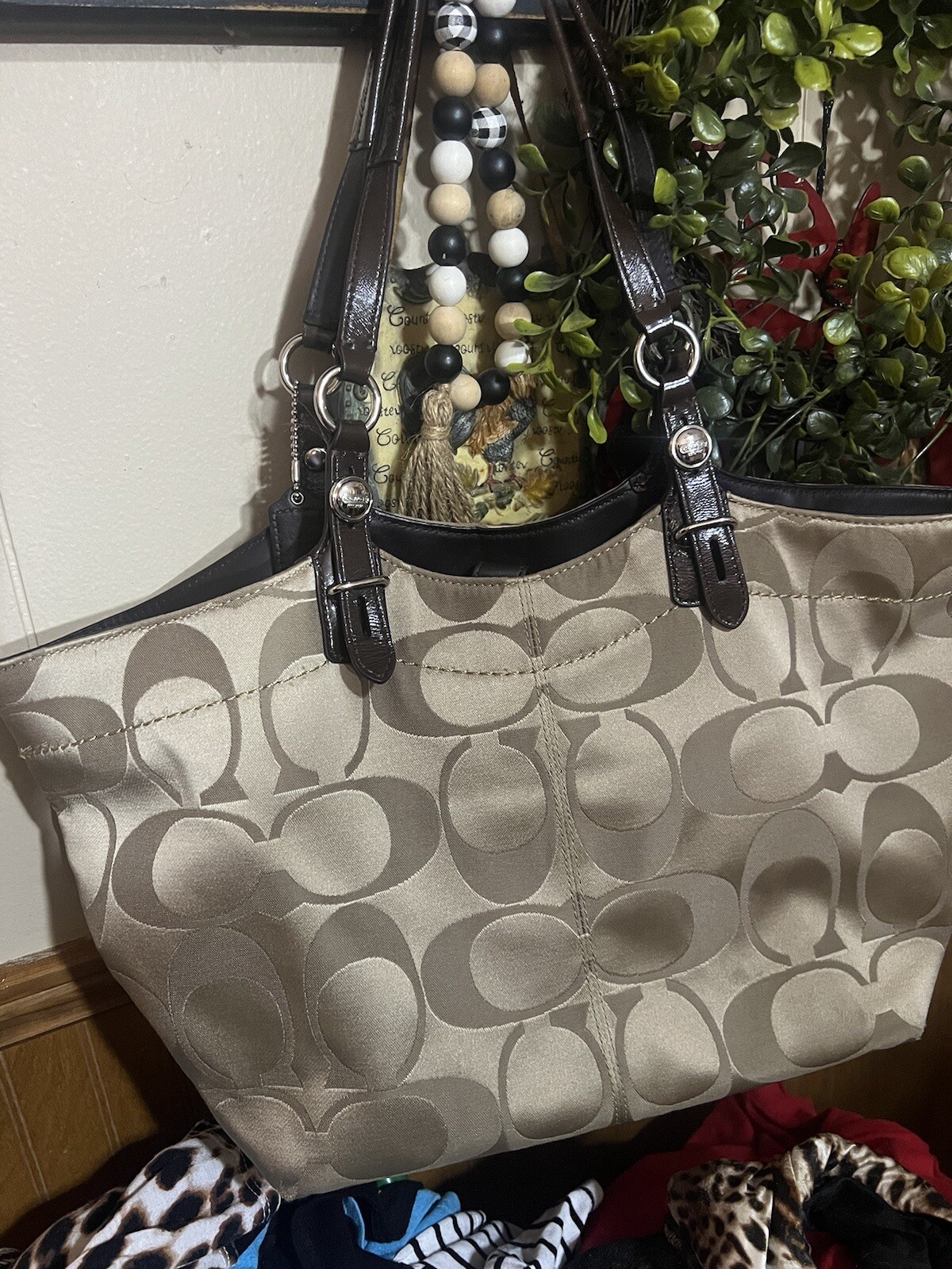 Coach Signature Satin Canvas Fabric Signature C Print… - Gem