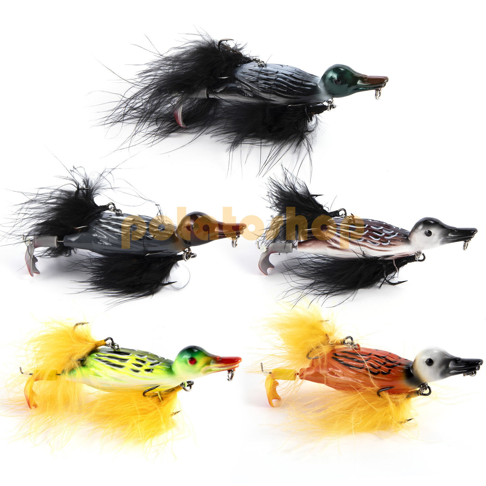 3D Duck Lures Topwater Fishing Baits Pike Artificial Catfish Fishing ...