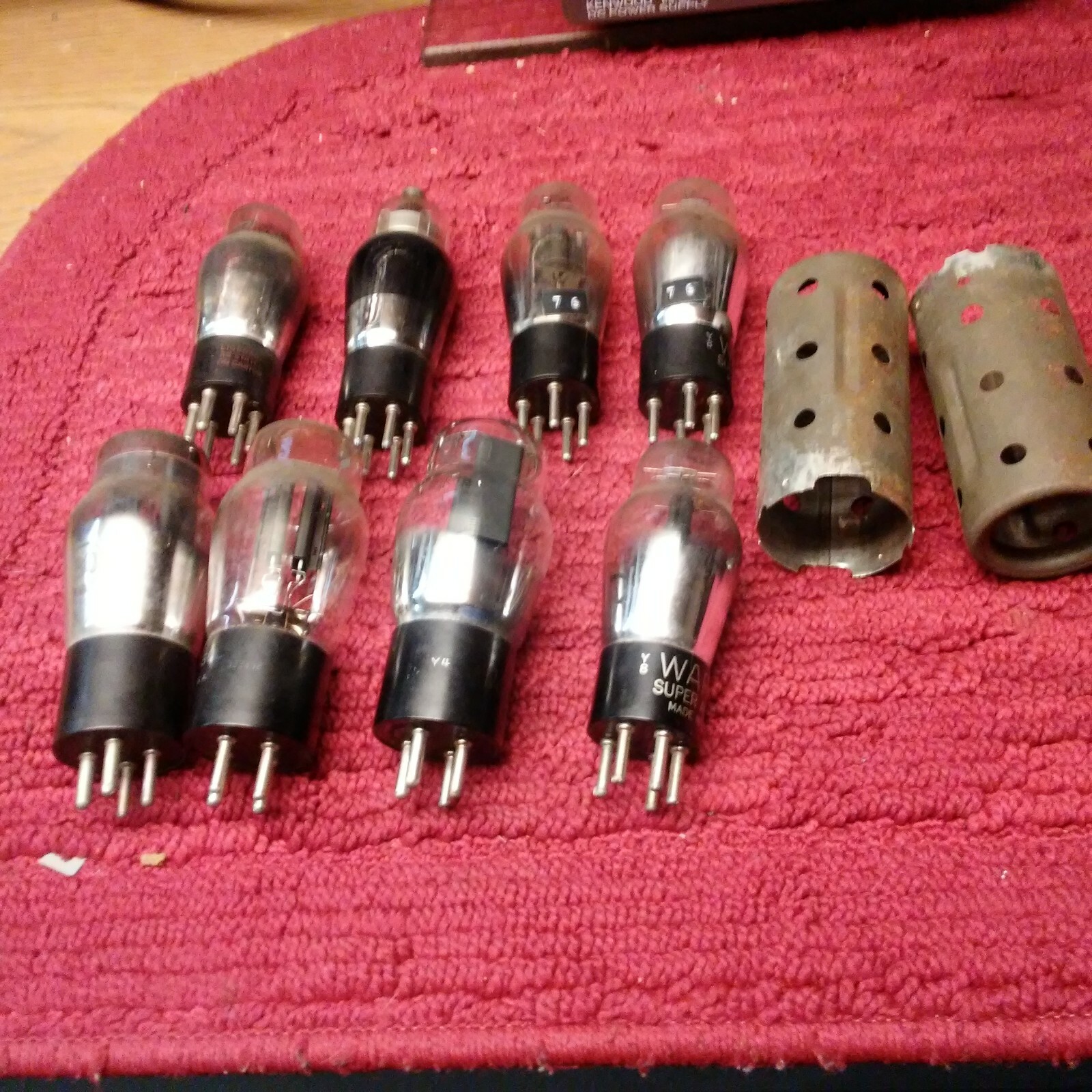 Radio Rectifier Vacuum Tubes and bonus container with smaller tubes | eBay