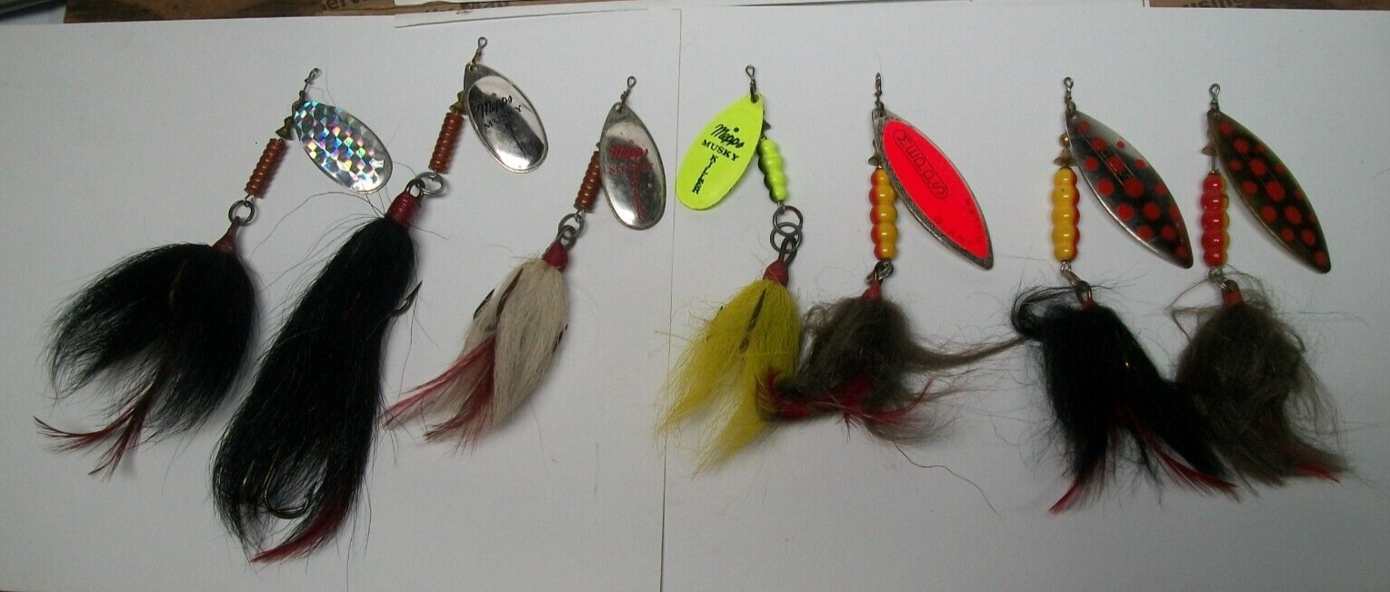 LOT OF 7 - Vintage Mepps Musky Spinner Lure Lot - S58 | eBay