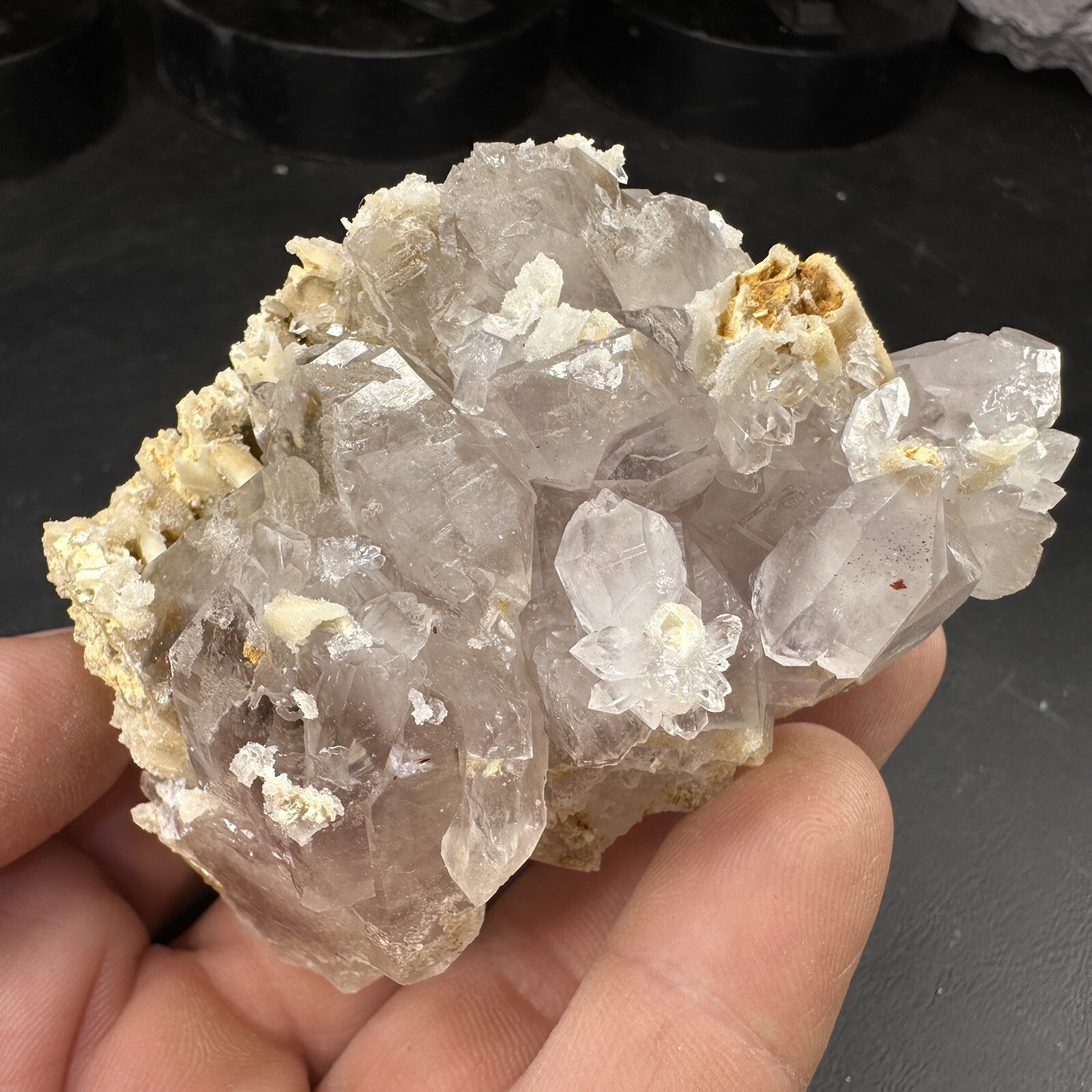 Quartz Druse Epimorphs after Epidote on Amethyst Quartz Crystal Cluster ...