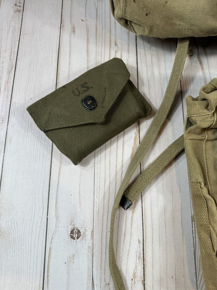 WWII USMC DQP M41 M1941 Field Pack WW2 Original Khaki Haversack ...