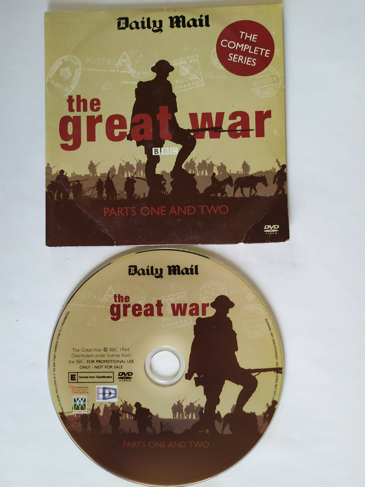 The Great War Parts One and Two BBC Daily Mail Promo DVD | eBay
