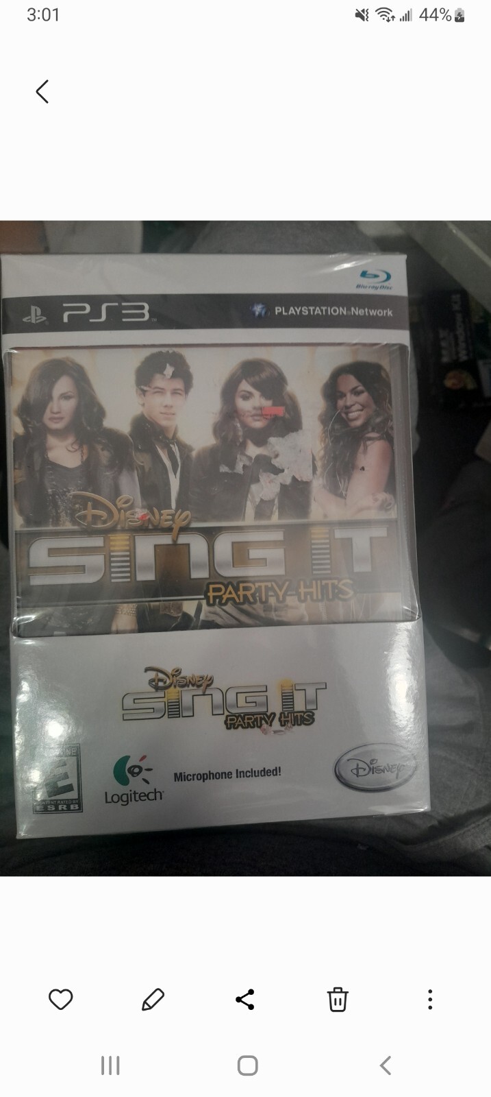 PS3 Disney SING IT PARTY HITS with Microphone KARAOKE Brand New Factory ...
