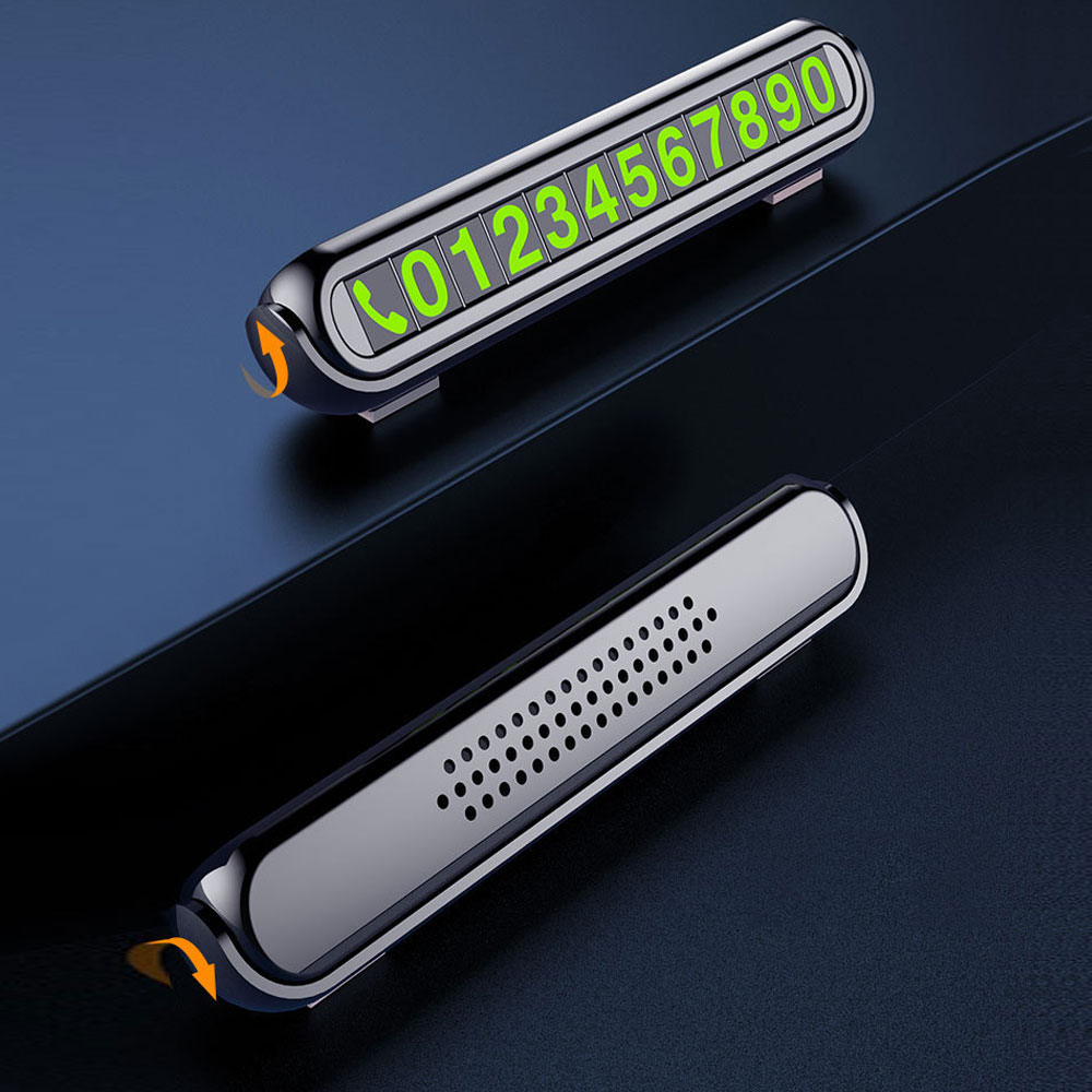 Hidden Car Temporary Parking Card Luminous Phone Number Sticker Card ...