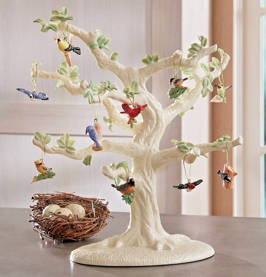 Lenox Garden Bird Miniature Ornament Set of 10 Spring Summer Bird ...