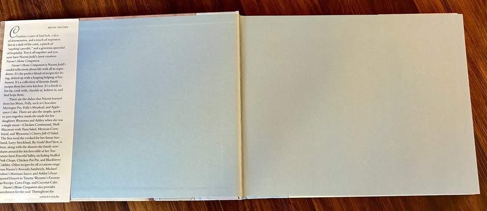 Naomi’s Home Companion Hardback Book By Naomi Judd-1997 1st Edition ...