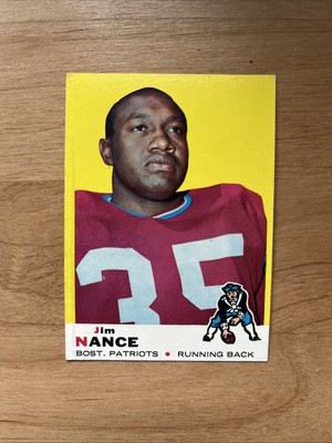 1969 Topps NFL Jim Nance #70 Boston Patriots Nice Card! | eBay