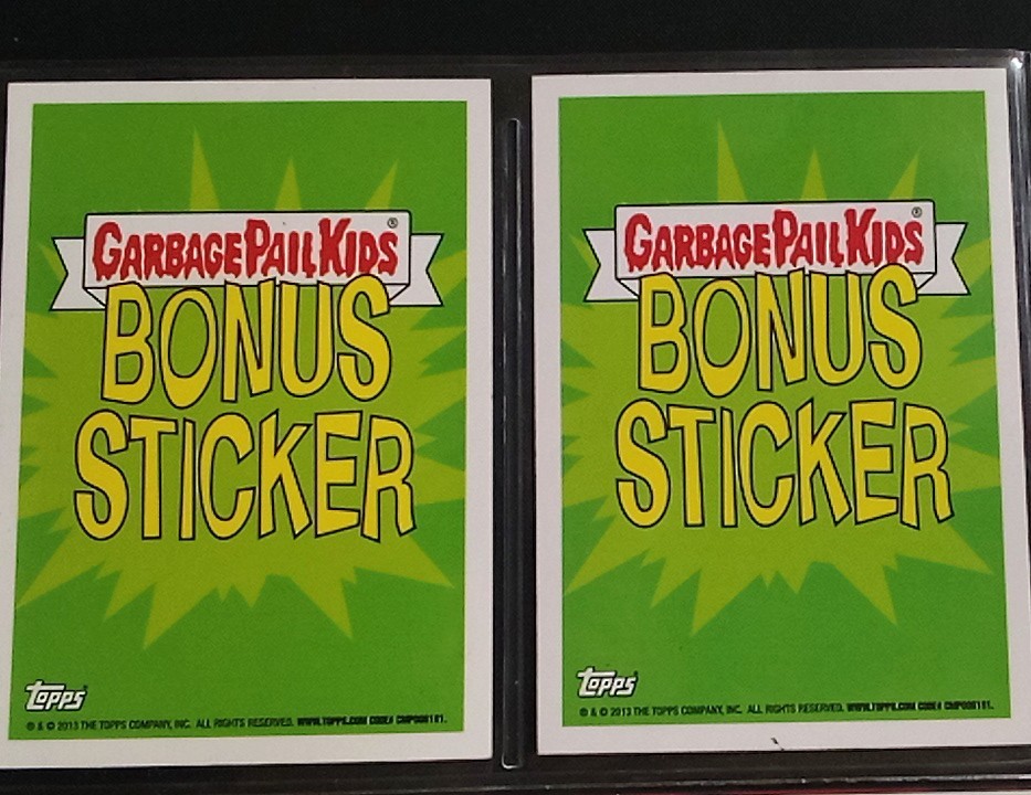 BONUS CARD SET 2013 Garbage Pail Kids Series 3 Volt RON B21a Fe LINUS ...