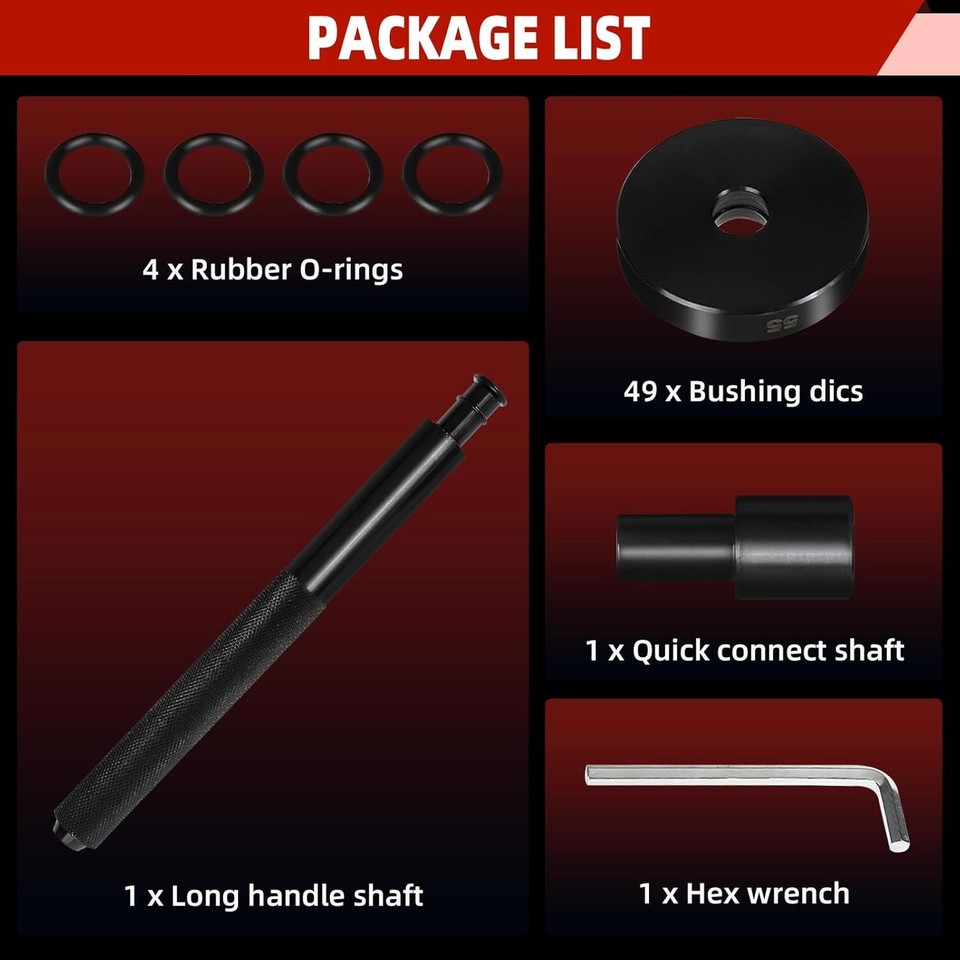 52-in-1 Custom Bushing Driver Set Seal Installer Installation Removal ...