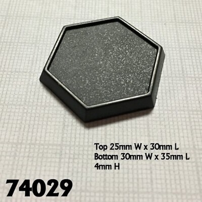 Base Boss 1 INCH HEX Plastic Gaming Base (20) Reaper Miniatures ...