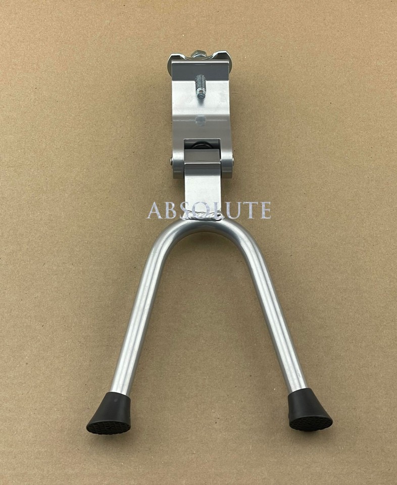 SILVER BICYCLE DROP STAND DUAL KICKSTAND CHOPPER RAR ROD CRUISER ...